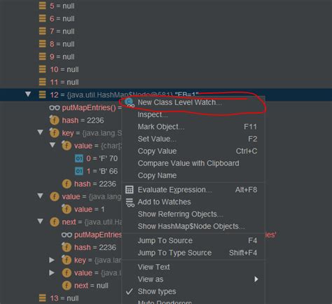 Java Intellijidea Hashmap Debugging Window Doesnt Show Full Details