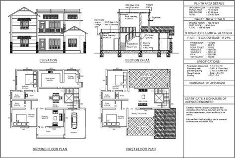 Simple Plan Section Elevation Drawings Drawing Word Searches