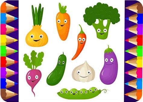 رنگ آمیزی میوه ها و سبزیجات برای سرگرمی و آموزش کودکان