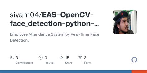 GitHub Siyam EAS OpenCV Face Detection Python Django Employee Attendance System By Real