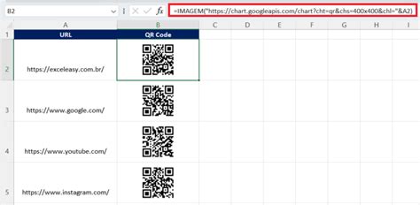 Qr Code No Excel Como Gerar Excel Easy