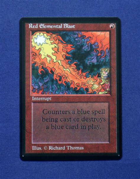Red Elemental Blast From Limited Edition Beta Leb Mtg Proxy Magic Cardplus