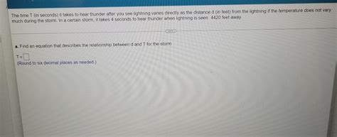Solved The Distance That An Object Falls Varies Directly As