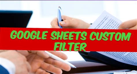 Create Custom Filter In Google Sheets By Ehsan364 Fiverr