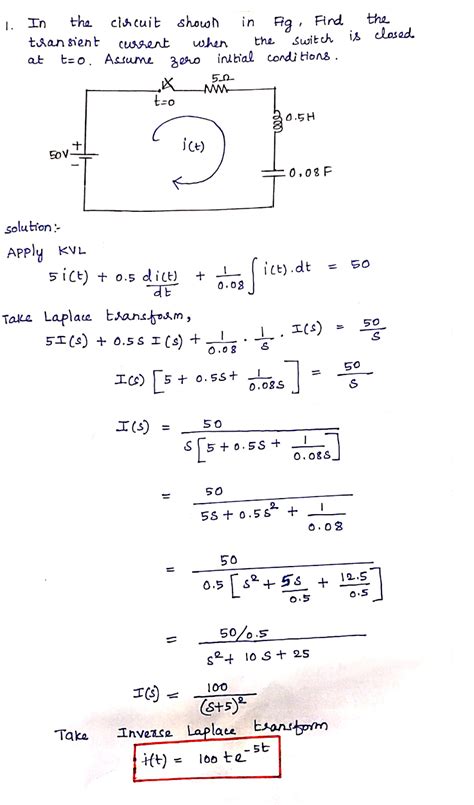 TRANSIENT IN RLC SERIES CIRCUIT LS EEE
