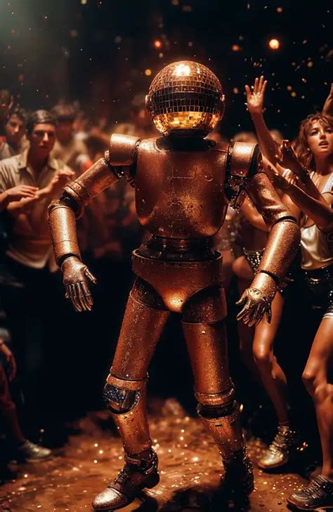 Shiny Disco Rust Robot Stable Diffusion Prompt Midjourney