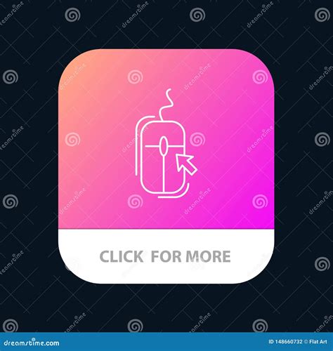 mouse click internet online shopping mobile app button android and