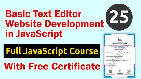 Basic Text Editor Website Development Youtube