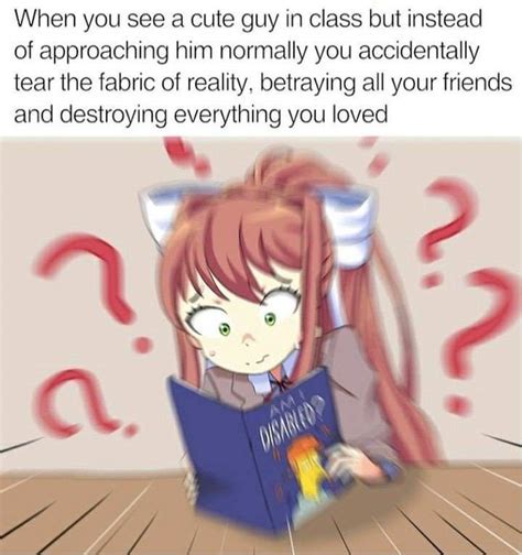 Monika Be Like Einthealpha On Ddlc Amino Rddlc