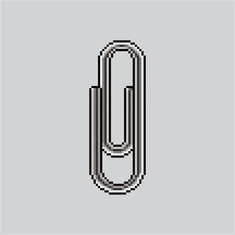 Pixel Art Illustration Paperclip Pixelated Paperclip Paperclip Office