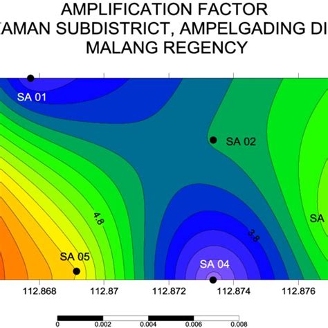 Map Of Dominant Frequencies In The Research Area Download Scientific Diagram