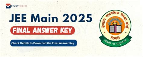 JEE Main Final Answer Key Download Link Official PDF Steps To Download Calculate Scores