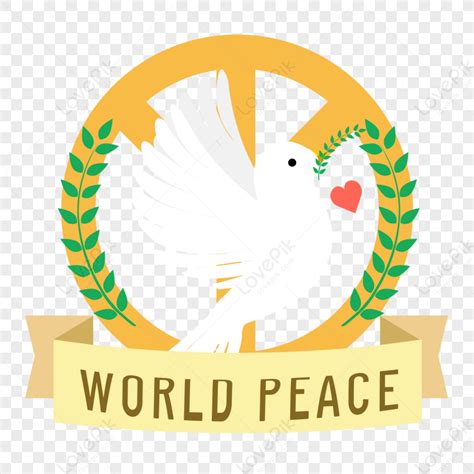 손으로 그려진 평화로운 비둘기 세계 평화 축제 일러스트 친절한 일러스트 배지 일러스트 Png 일러스트 무료 다운로드 Lovepik