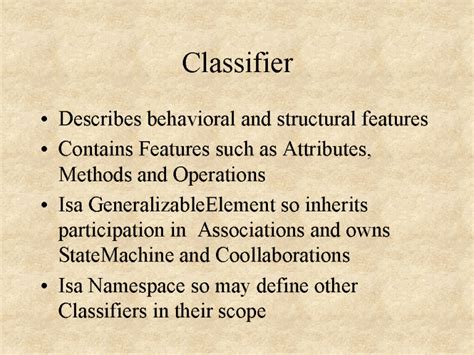 Classifier