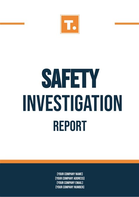 Free Safety Investigation Report Template To Edit Online