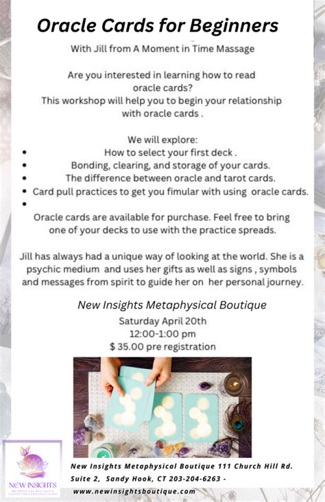 Oracle Cards For Beginners An Intro To Oracle Class With Jill