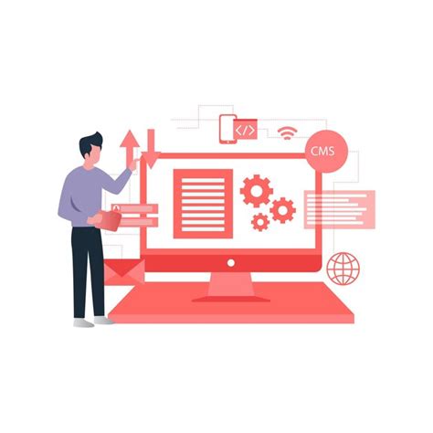 Premium Vector Guy Is Working On Coding Setting