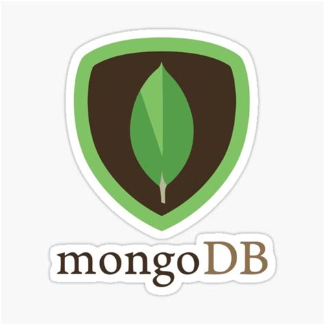 Mongodb Mongo Db Database Sticker By Yourgeekside Redbubble