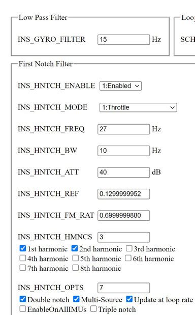 Help With Harmonic Notch Filter Copter ArduPilot Discourse