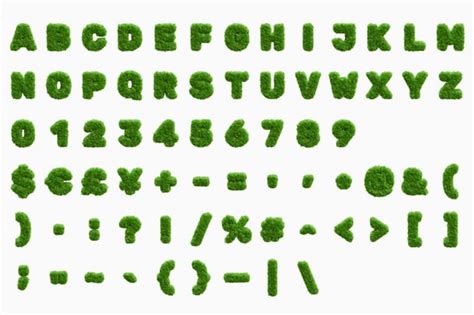 Fresh Grass Font Decorative Ft Plant And Grass Envato