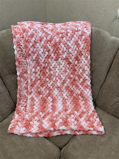 Плед із пряжі алізе пуффі 🧶 — ціна 1500 грн у каталозі Пледи Купити товари для дому та побуту за