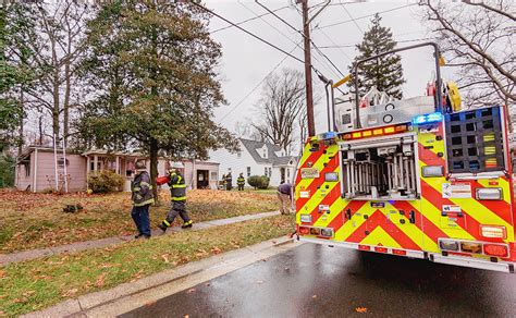 Oaklyn Firefighters Respond To Suspected Lightning Strike On Manor Ave