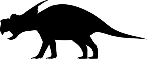 Achelousaurus Free Vector Silhouettes On