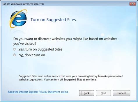 Screenshot Tour Of Internet Explorer Setup Process