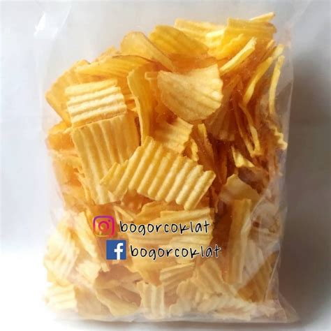 Snack Keripik Singkong Keju Bakar 1kg Bogor Coklat Snack