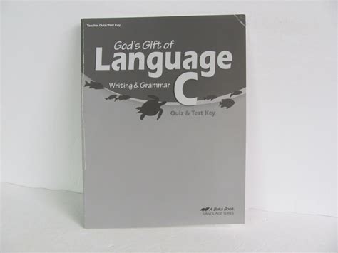 Language C Abeka Quiz Test Key Pre Owned 6th Grade Language Textbooks