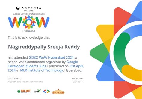 Nagireddypally Sreeja Reddy On Linkedin Gdscwow2024 Genai Web3 Wow Techcommunity Gdsc