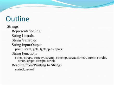 Strings Ppt