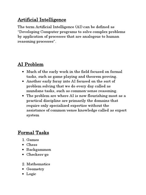 Ai Notes Second Semester Pdf