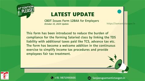 New Cbdt Form 12baa A Tool To Reduce Tds From Salaries