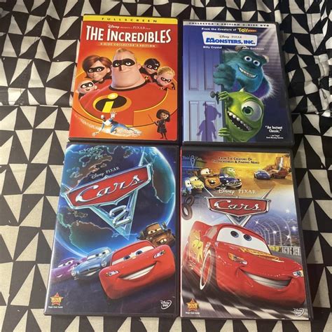 Disney Dvd Lot 4 Cars 1 And 2 The Incredibles Monsters Inc £866
