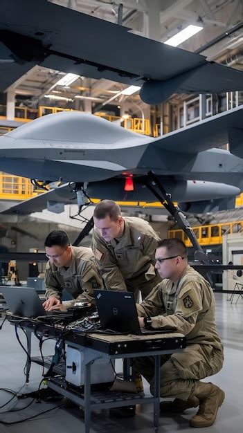 Army Aerospace Engineers Work On Unmanned Aerial Vehicle Drone