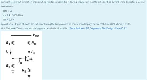 using ltspice circuit simulation program find
