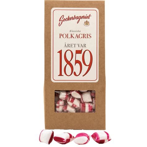 Köp Sockerbageriet Klassiska Polkagris 175g På