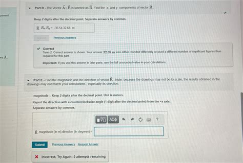 Solved Part D ﻿the Vector Vecavecb ﻿is Labeled As
