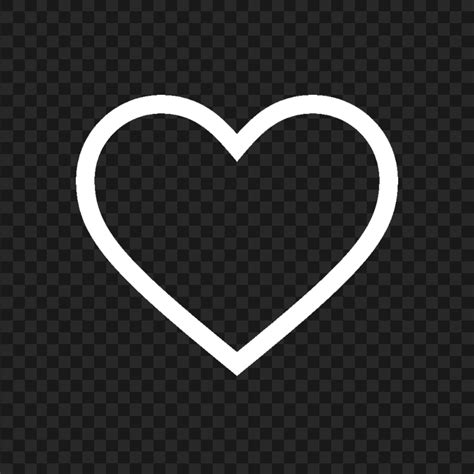 White Outline Heart Emoji Smiling Heart Emoji Outline Vector Graphics