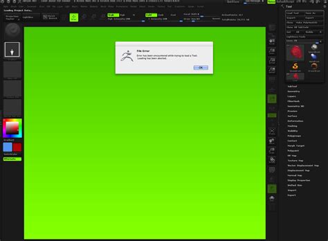 Cannot Open ZPR Files ZBrushCentral