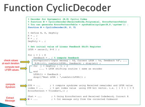 Ex6 Cyclic Code Encoderdecoder Design Lets