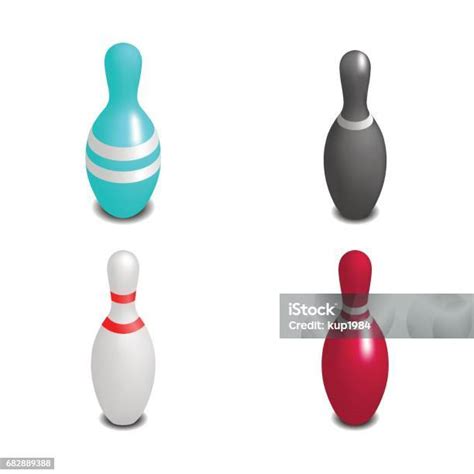 가장자리 잘라내고 볼링 3d 벡터 일러스트 레이 션에 대 한입니다 볼링 핀에 대한 스톡 벡터 아트 및 기타 이미지 볼링 핀 3차원 형태 개체 그룹 Istock