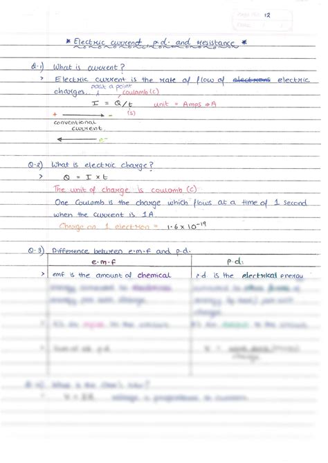 SOLUTION Electric Current Pd And Resistance Studypool