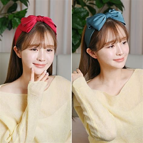 미스21 세트비 새틴 리본 헤어밴드 머리띠 Hb1798 티몬