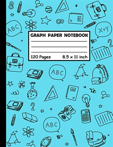 Graph Paper Notebook 120 Pages Grid Paper Notebook Quad Ruled 4