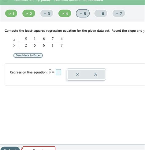 Solved Compute The Least Squares Regression Equation For The