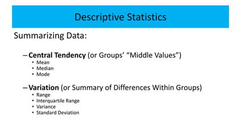 Basic Stat Analysis Using Excel Pptx