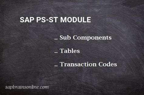 SAP Structures In PS PS ST Component Details Tutorials