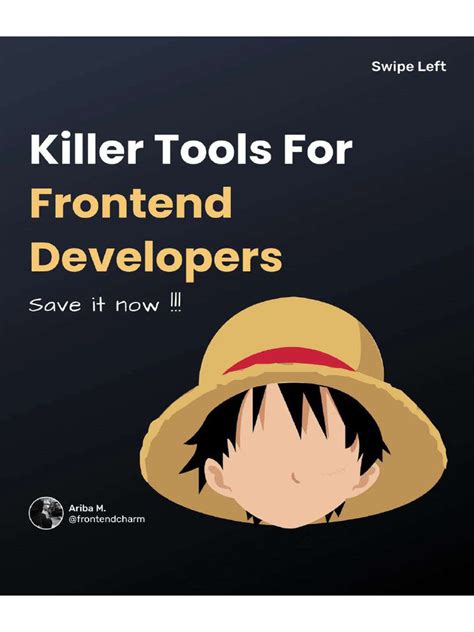 Killer Tools For Frontend Developers Pdf